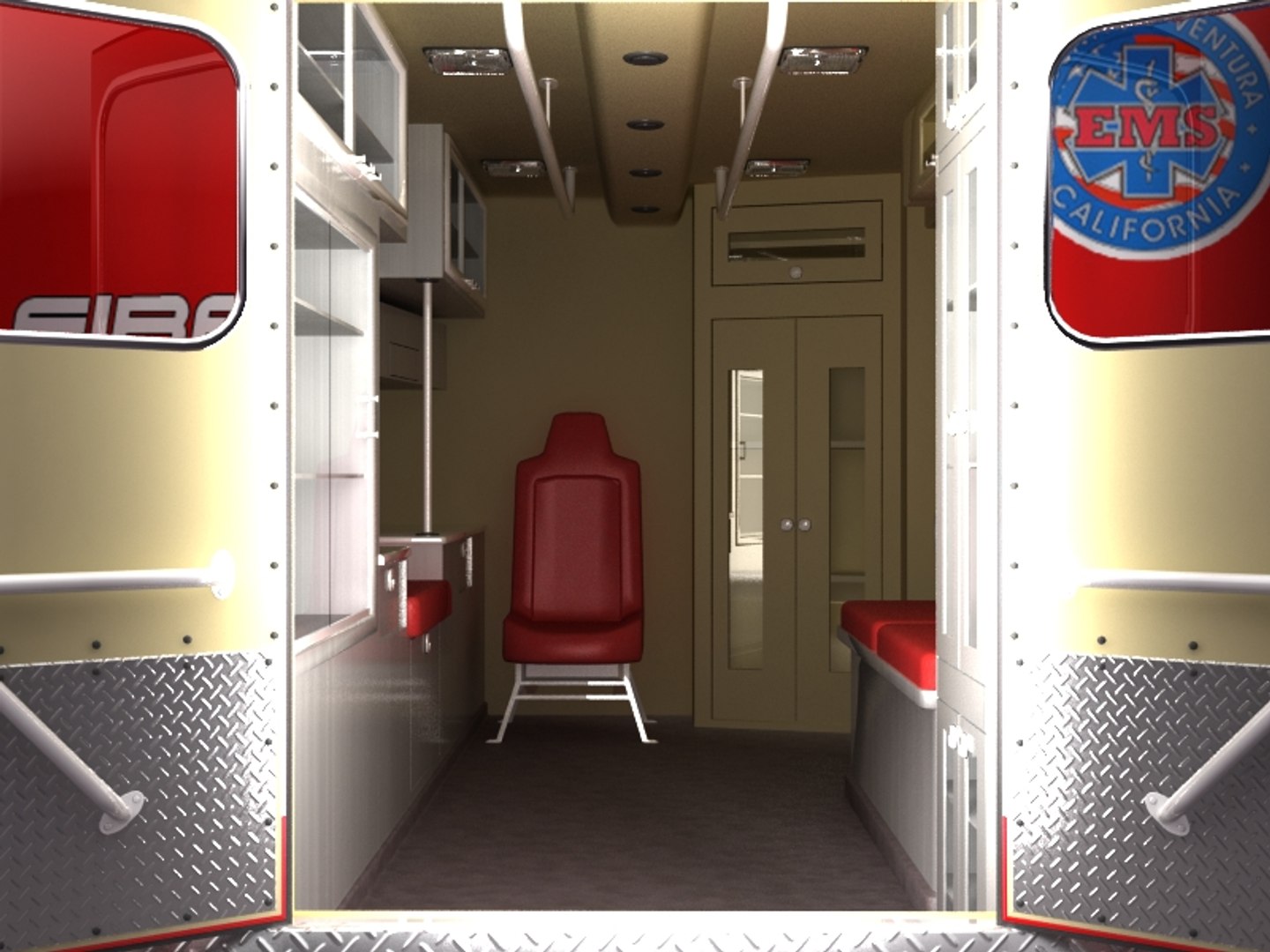 Emergency Ambulance Concept Truck 3d Model