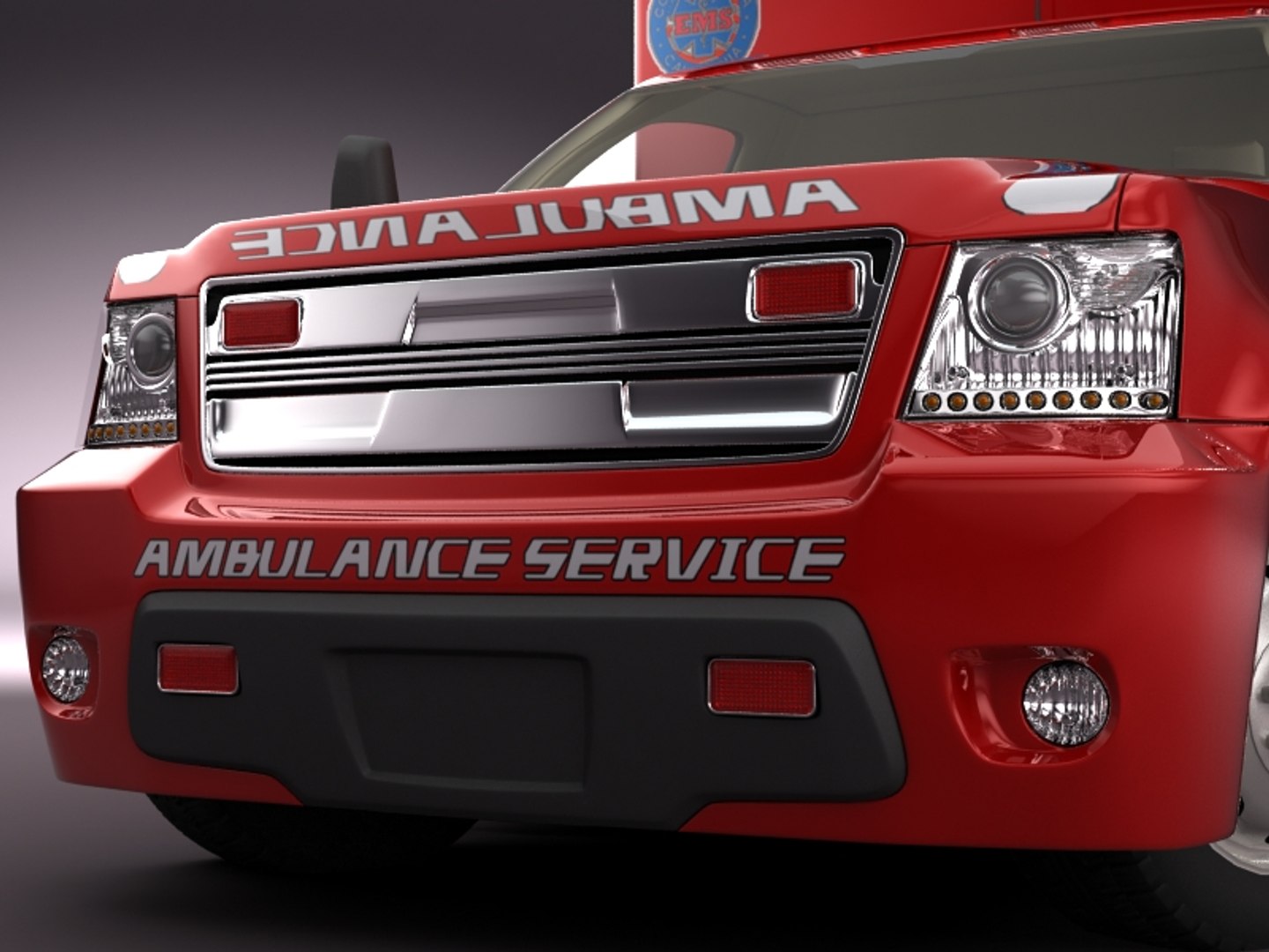 Emergency Ambulance Concept Truck 3d Model