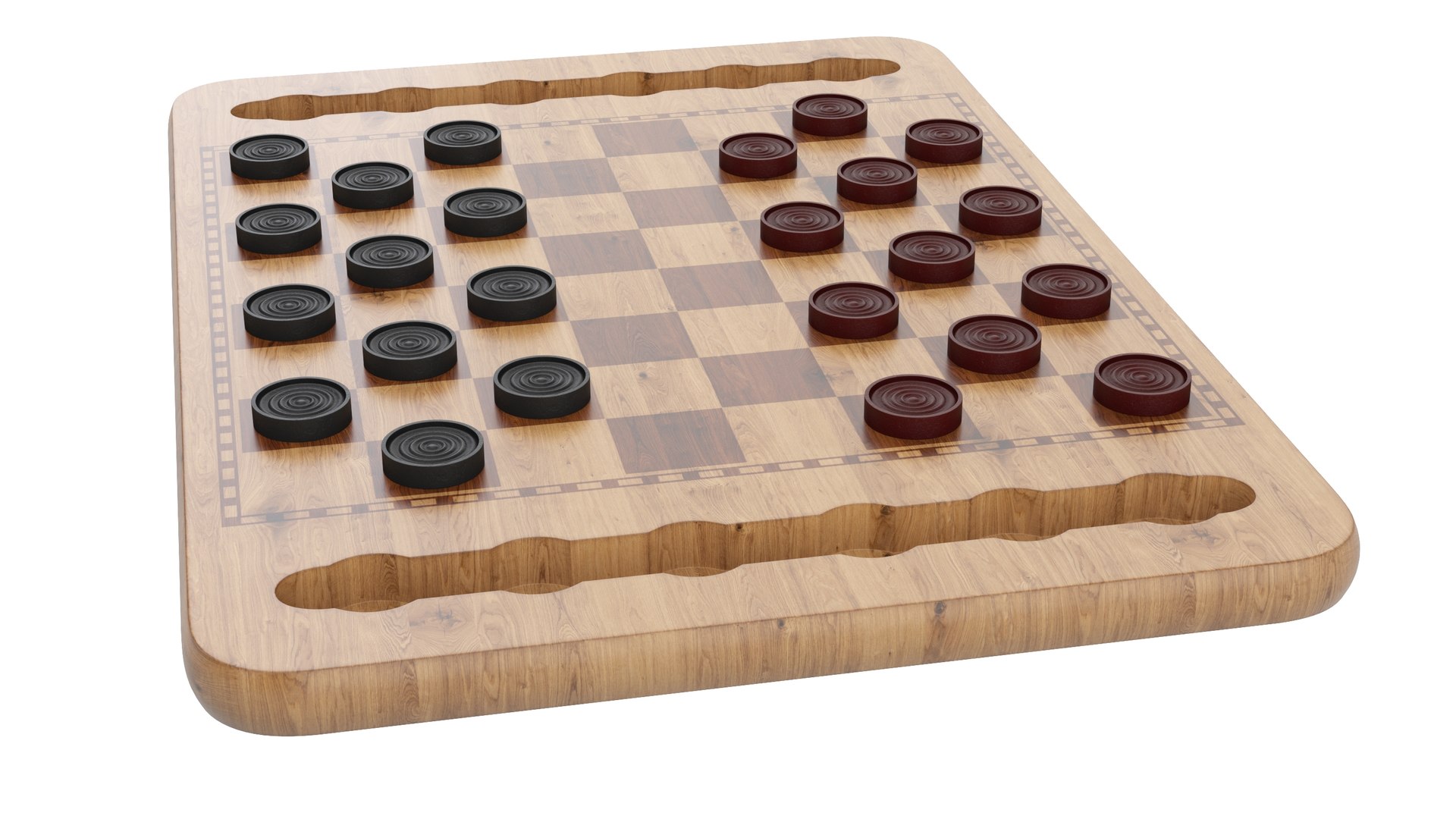 3D Checkers Model - TurboSquid 1886946