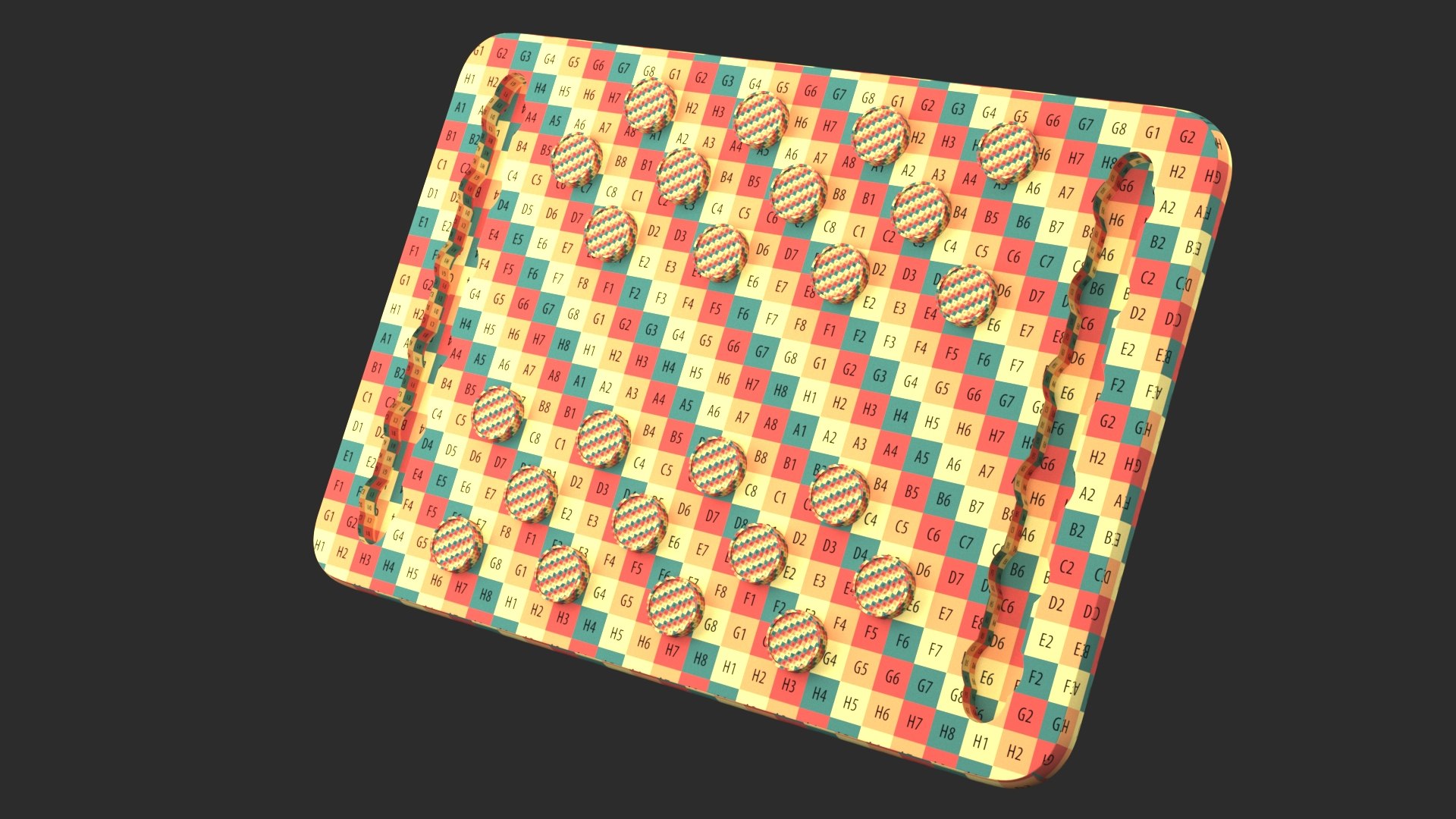 3D Checkers Model - TurboSquid 1886946