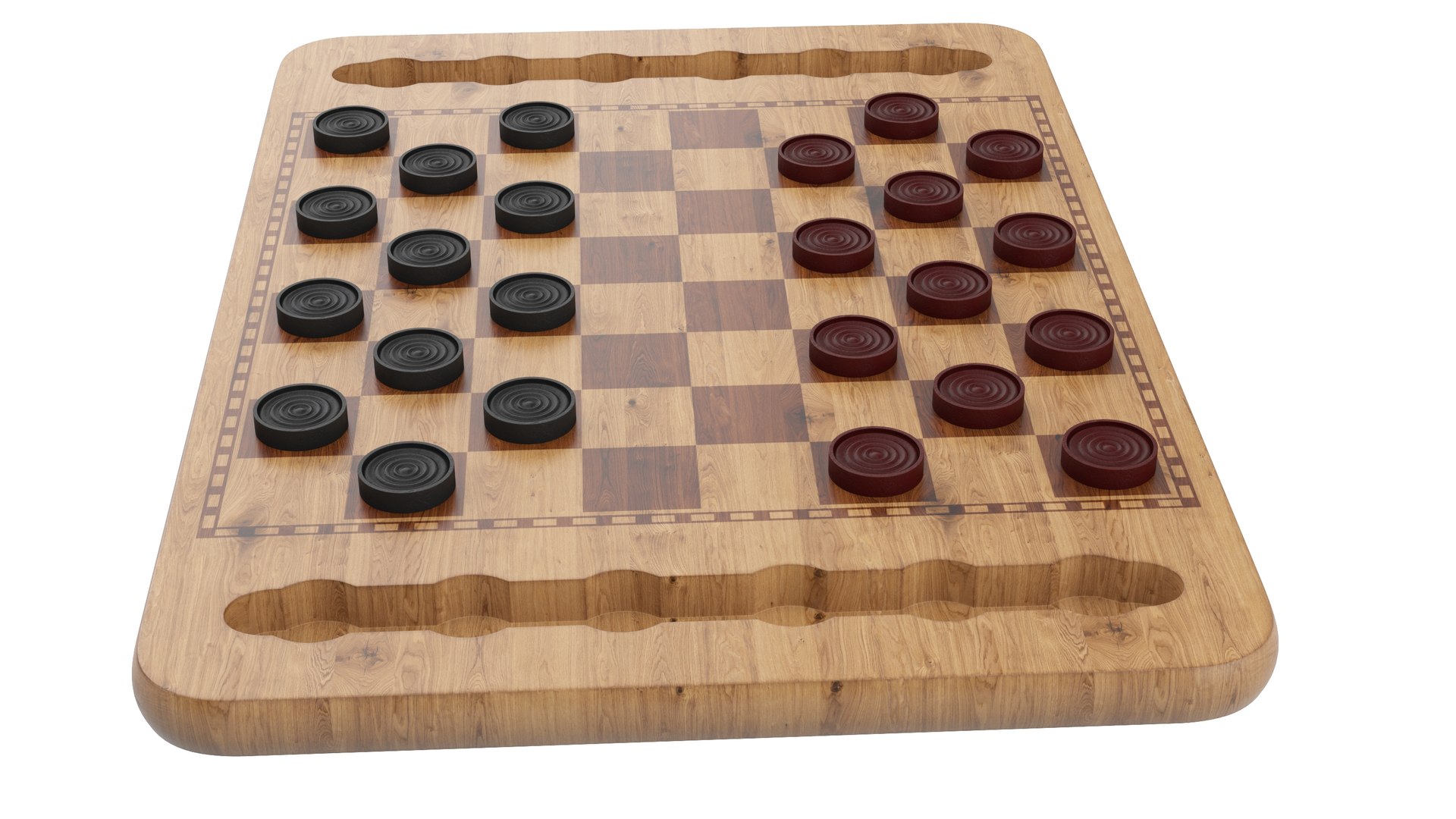 3D Checkers Model - TurboSquid 1886946