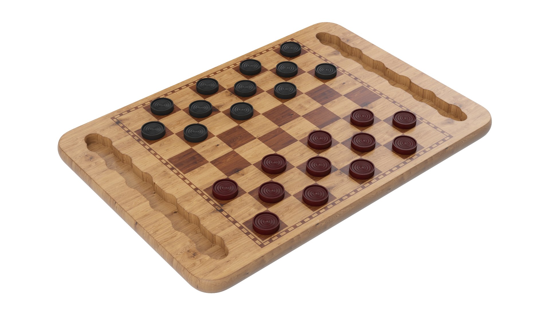 3D Checkers Model - TurboSquid 1886946