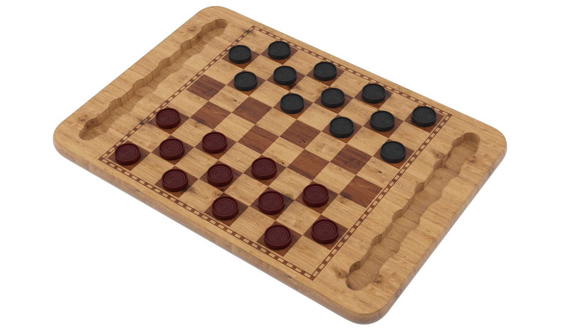 3D Checkers Model - TurboSquid 1886946