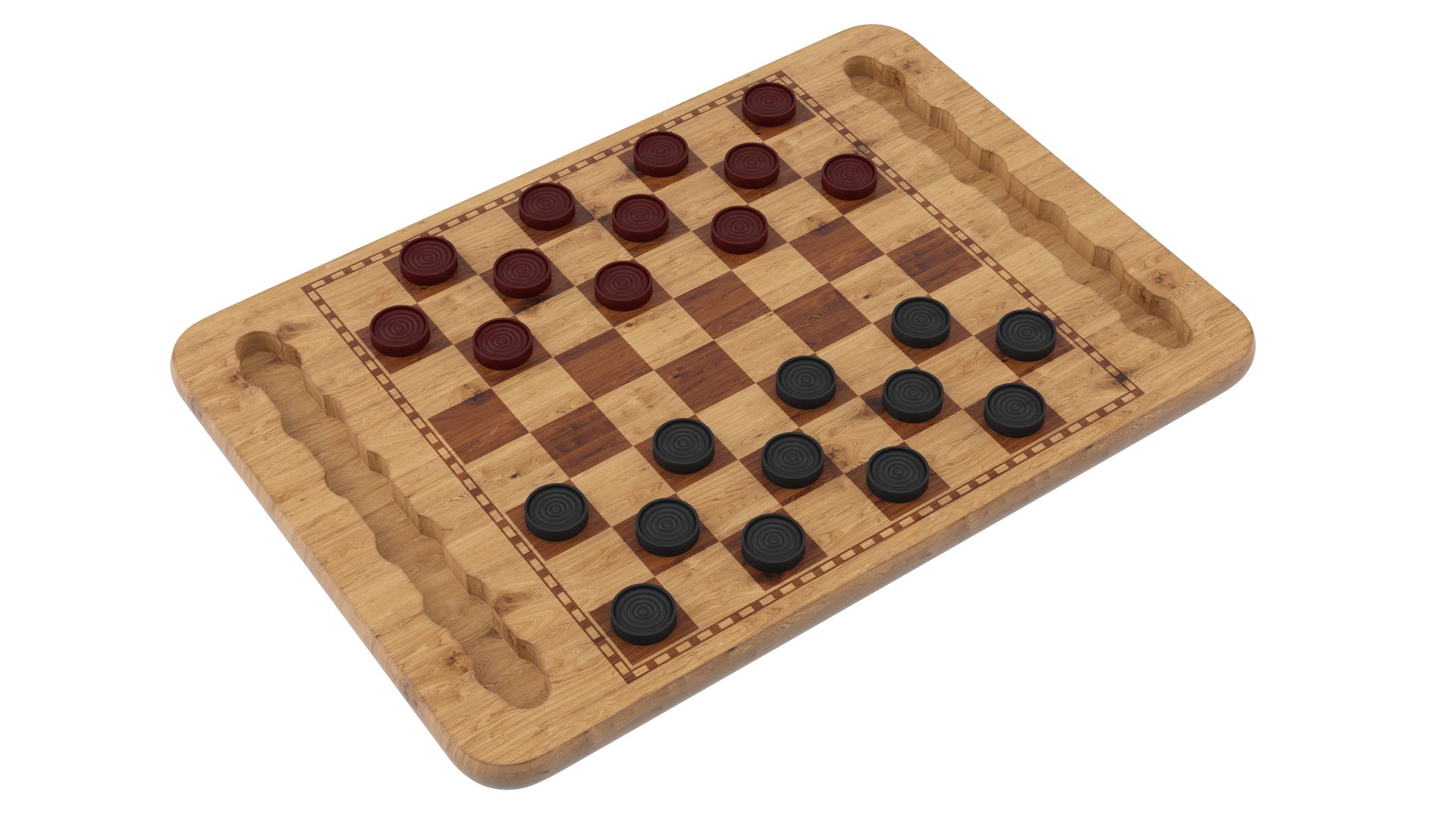 3D Checkers Model - TurboSquid 1886946