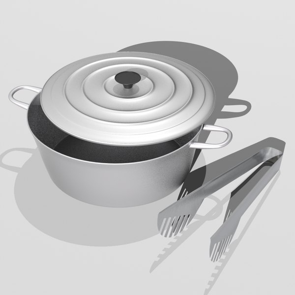 3d pot kitchen model