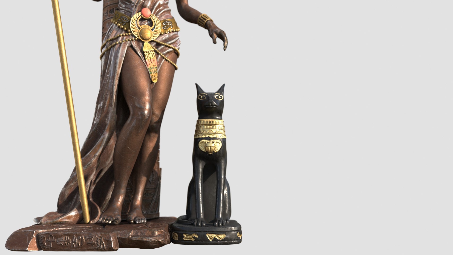 3D Bastet Statue - TurboSquid 1836214