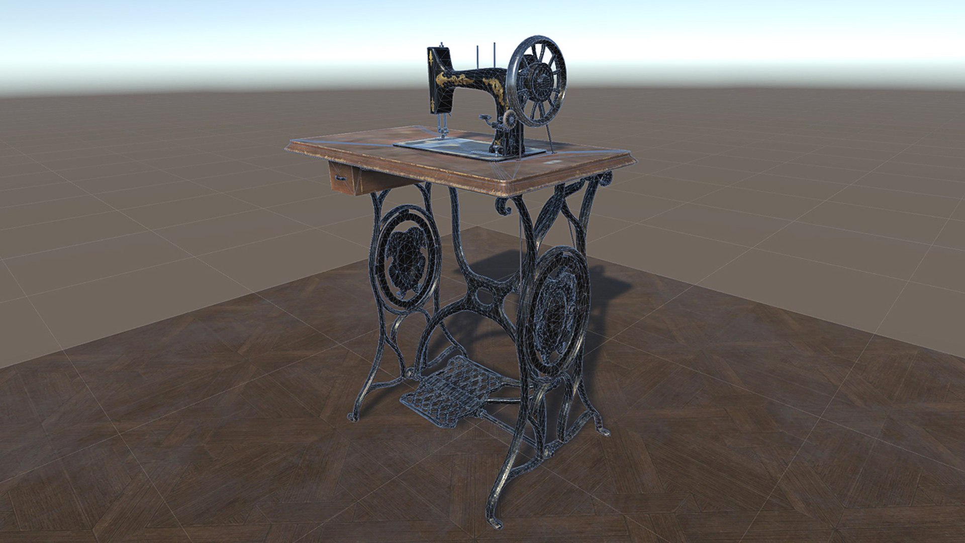 3D Old Sewing Machine Vintage - TurboSquid 1502873