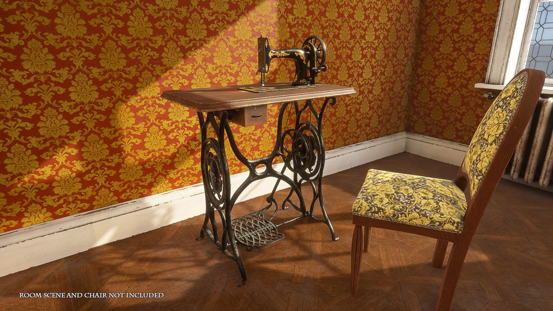 3D Old Sewing Machine Vintage - TurboSquid 1502873