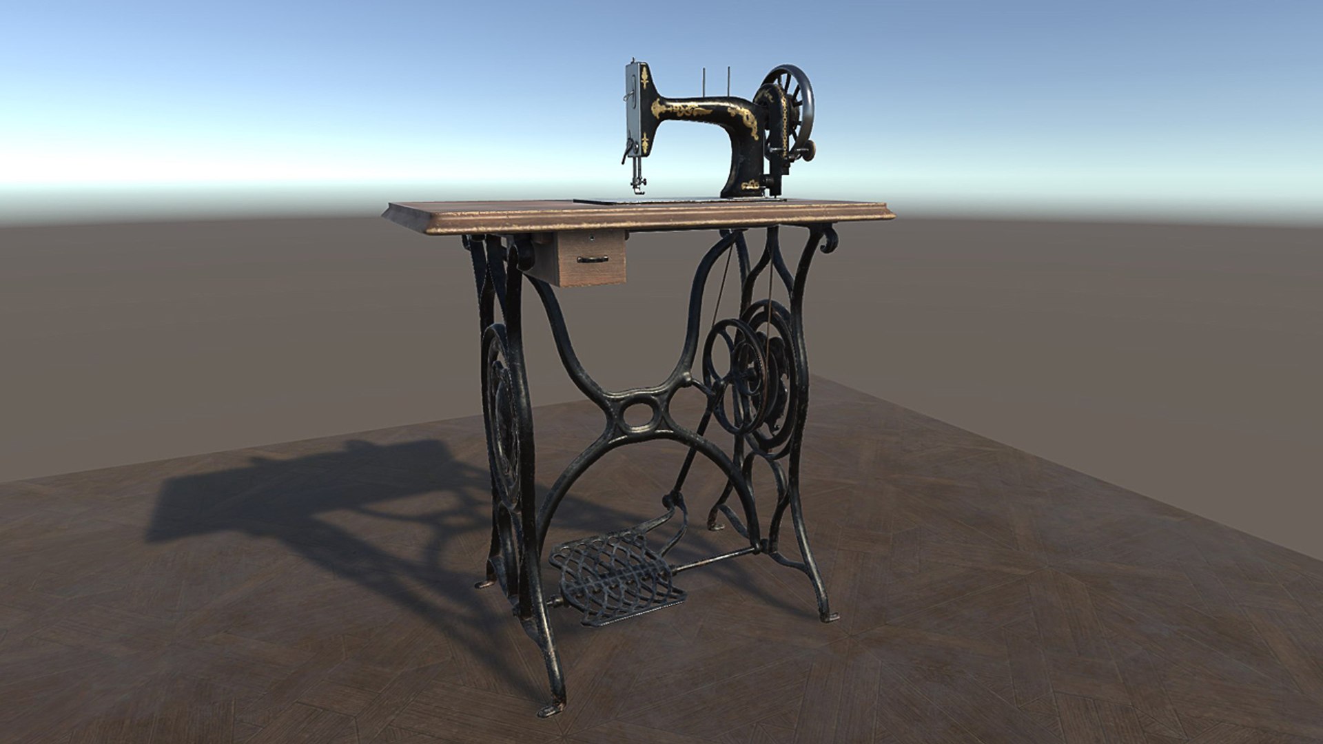 3D Old Sewing Machine Vintage - TurboSquid 1502873
