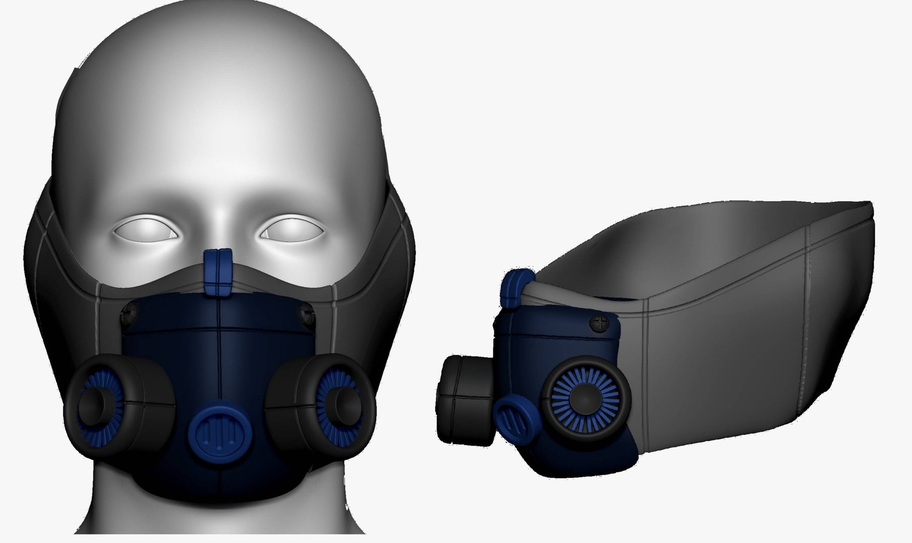 3D gas mask sculpt printable - TurboSquid 1594758