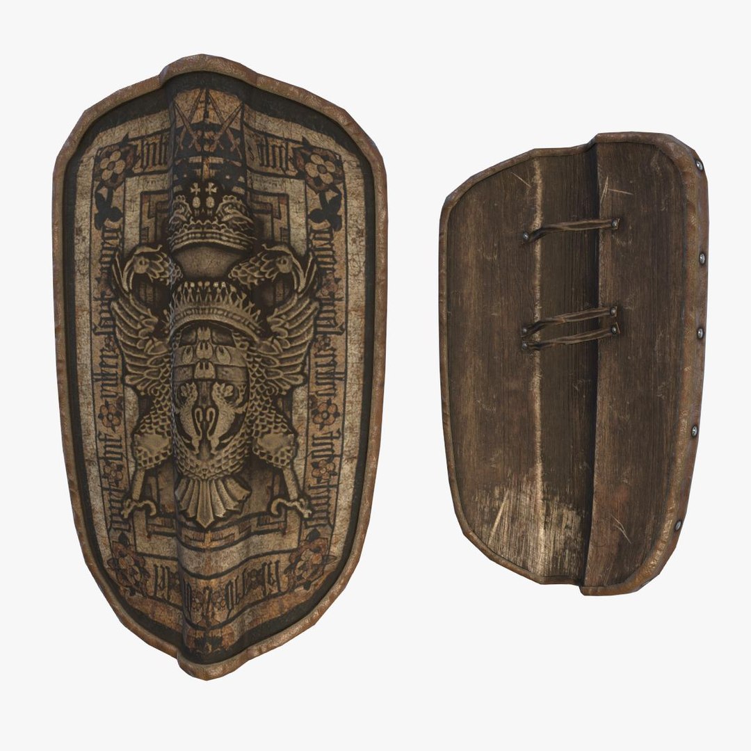 Fantasy Shield RPG Pavise Parma Roman Lenticular Round Viking Heater ...