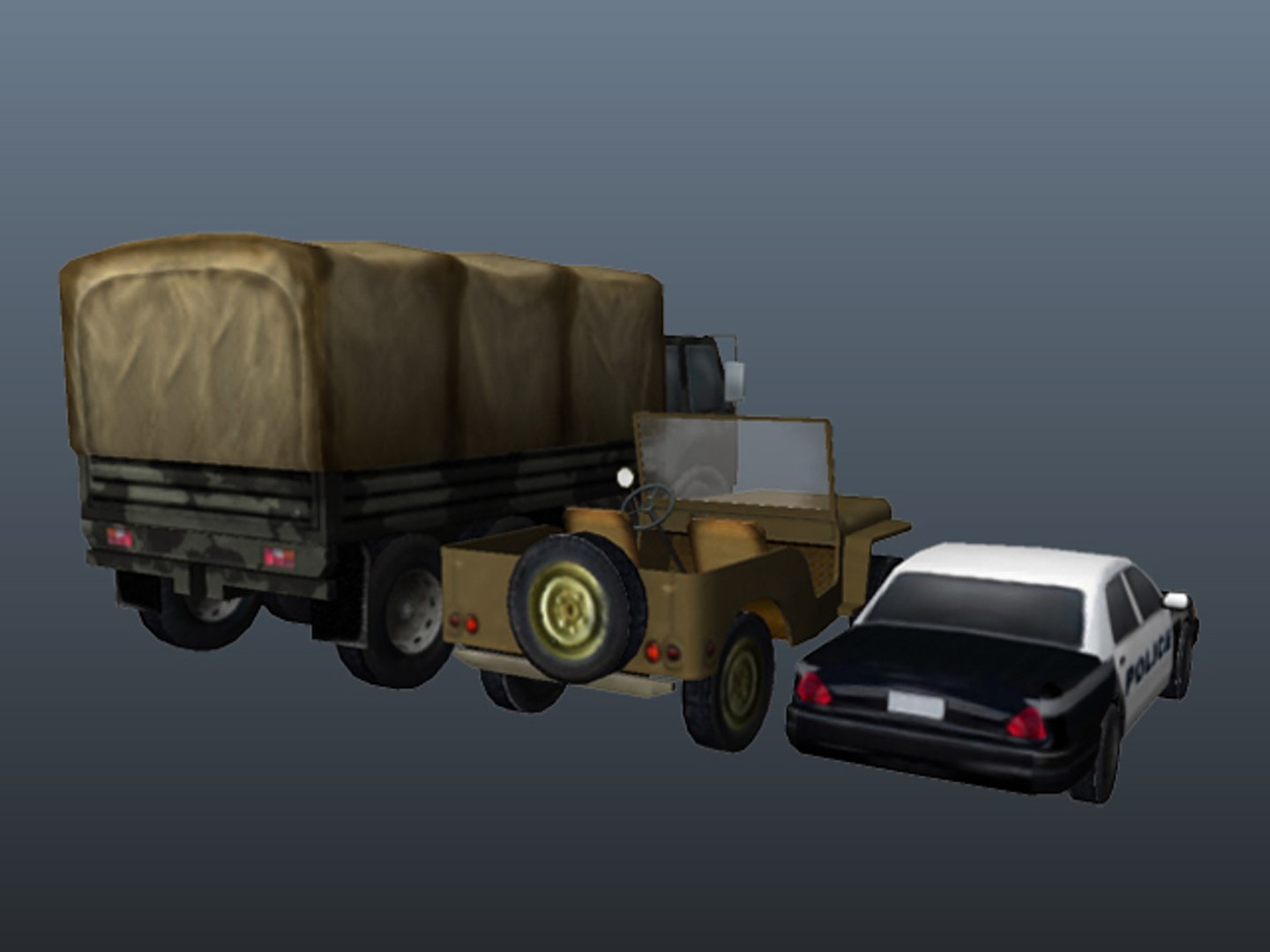 Packages Car 3d Model