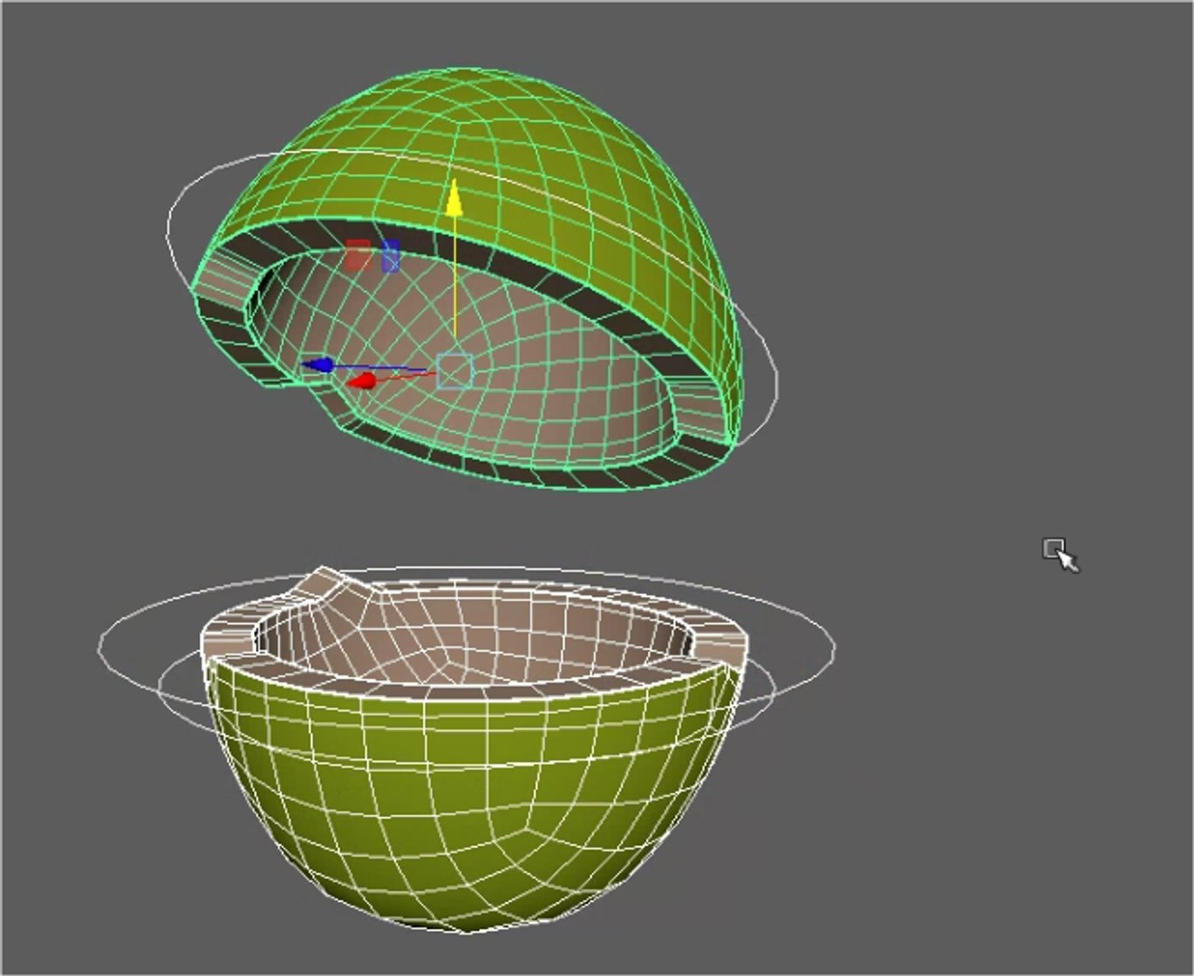 Cartoon Broken Coconut 3D Model - TurboSquid 1687126