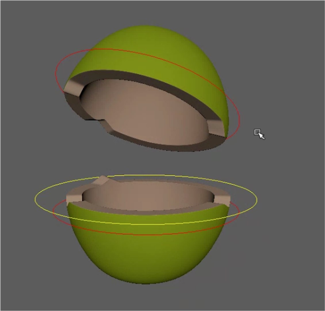 Cartoon Broken Coconut 3D Model - TurboSquid 1687126