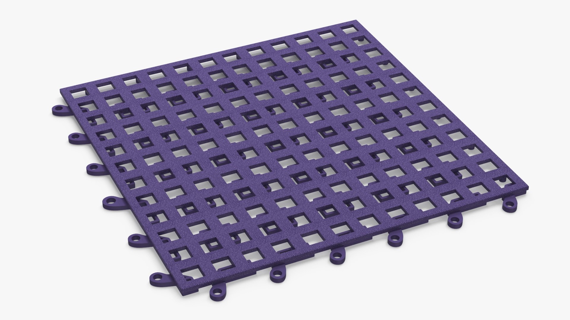 Plastic Floor Mat Tile Blue 3D - TurboSquid 2234504