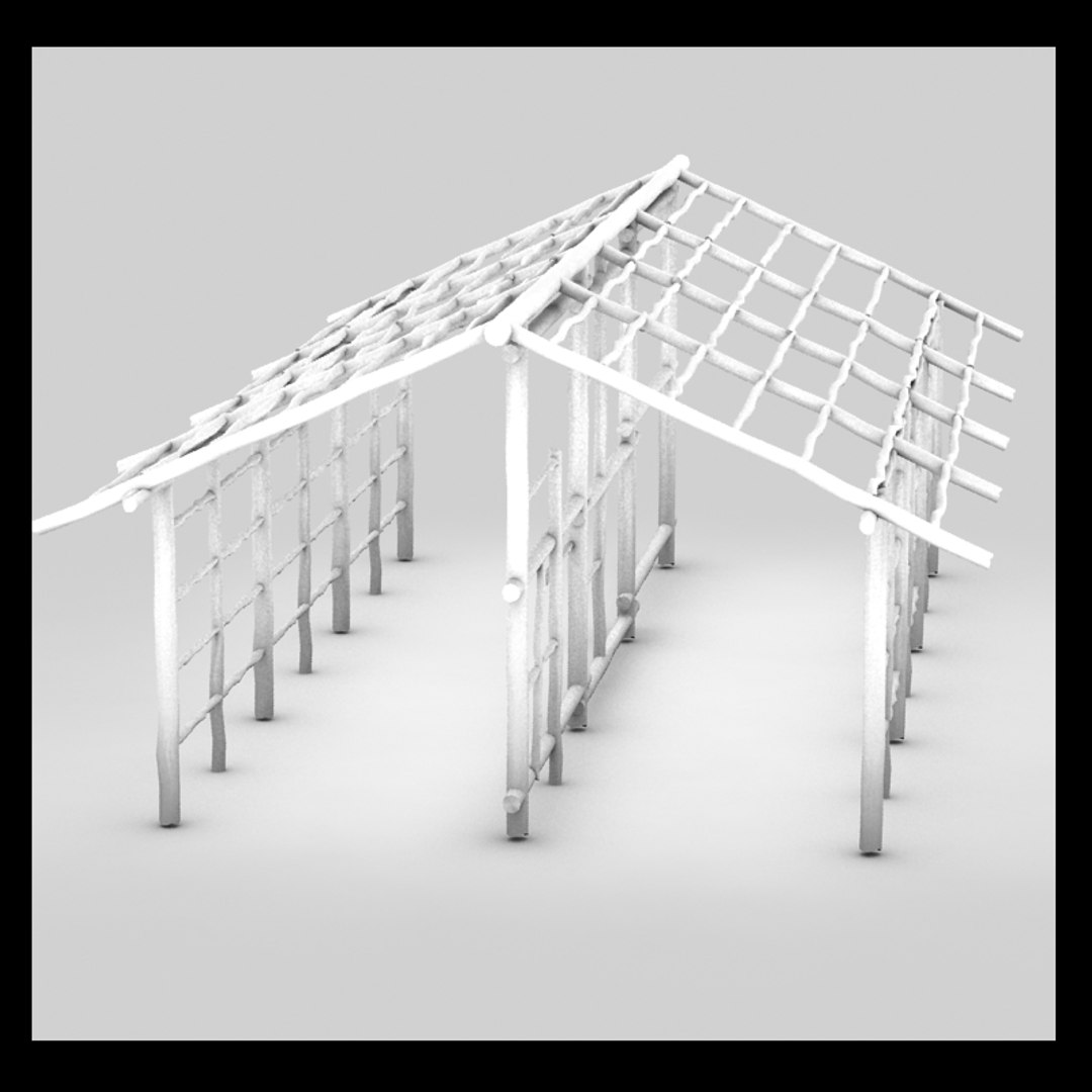 3d Model Bamboo House