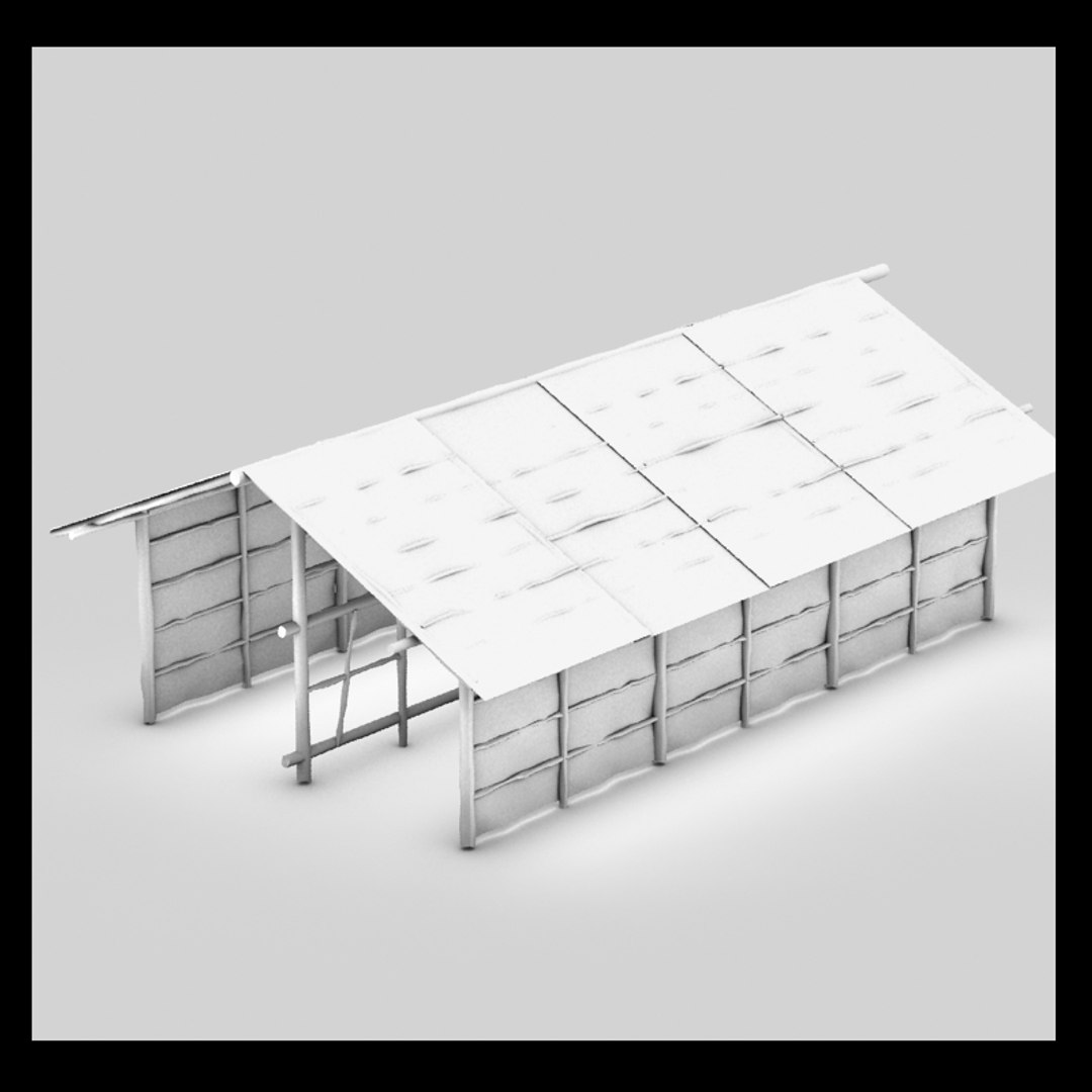 3d Model Bamboo House