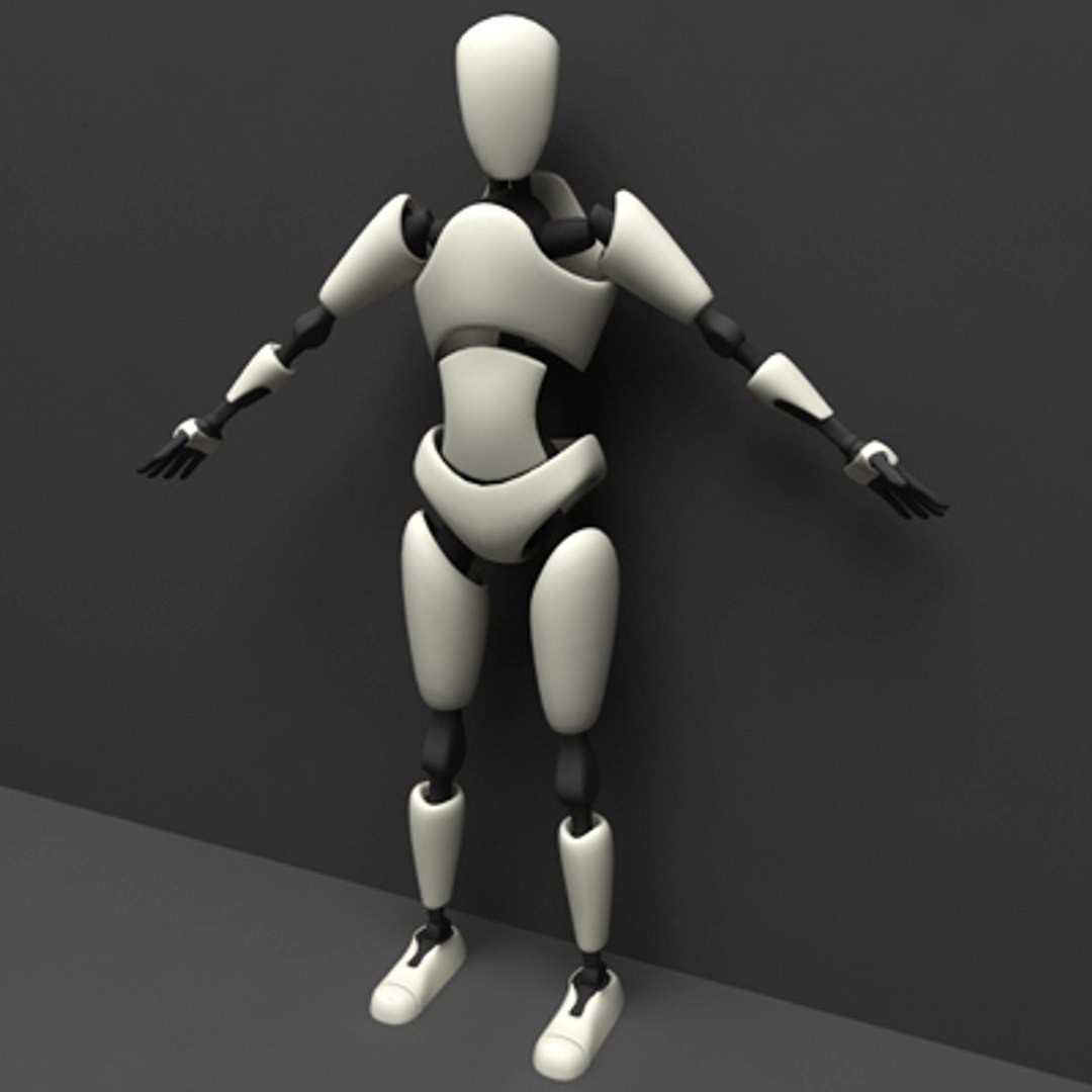 robot character 3d model