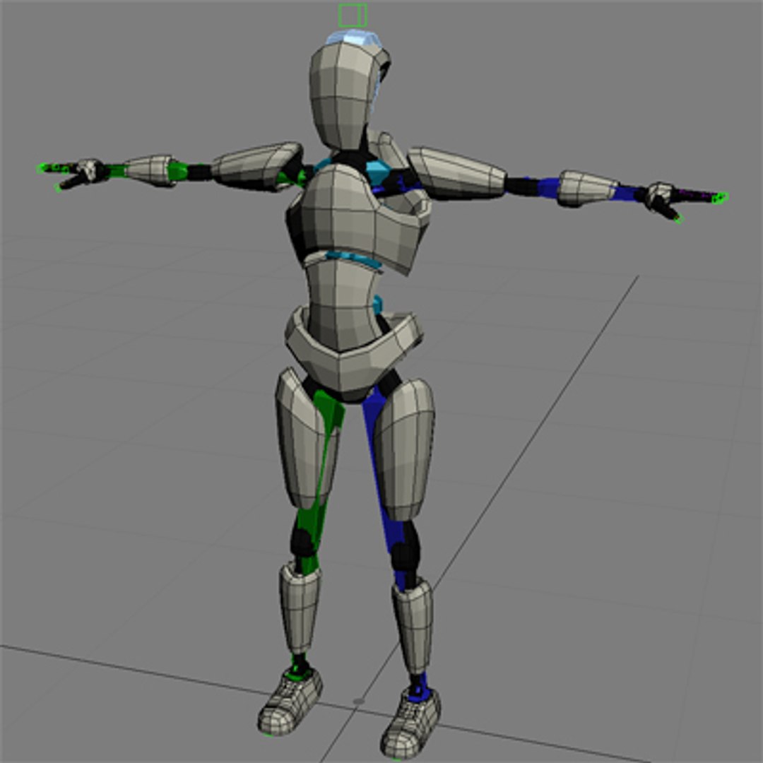 robot character 3d model