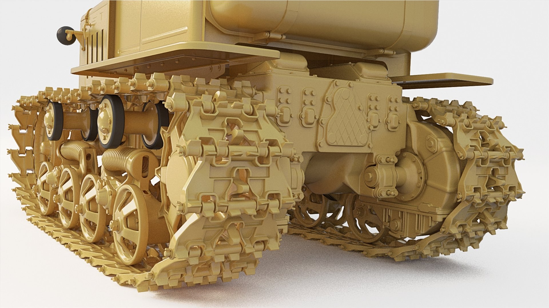 3D Bulldozer Dt-74 Dt - TurboSquid 1529248