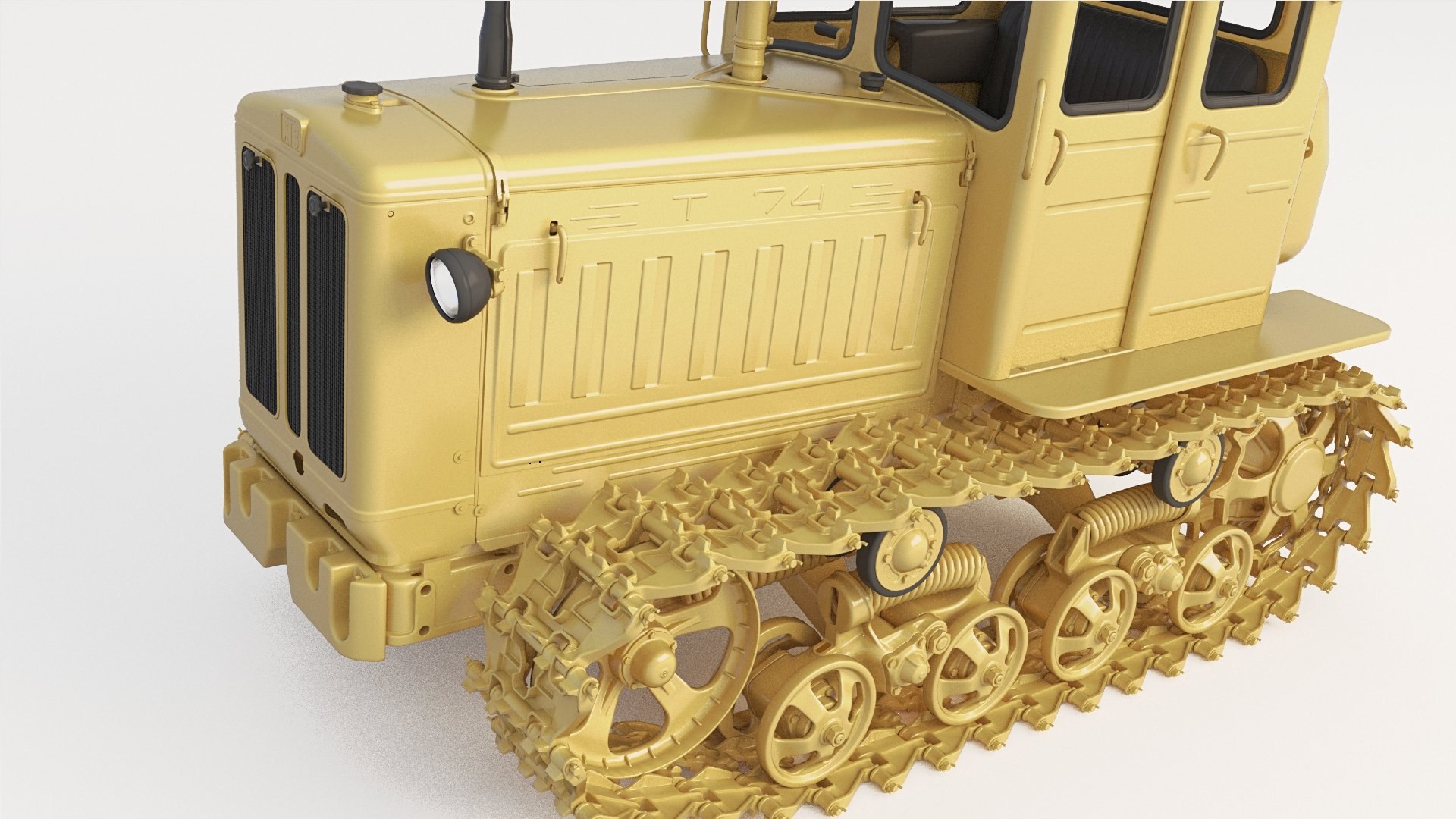 3D Bulldozer Dt-74 Dt - TurboSquid 1529248