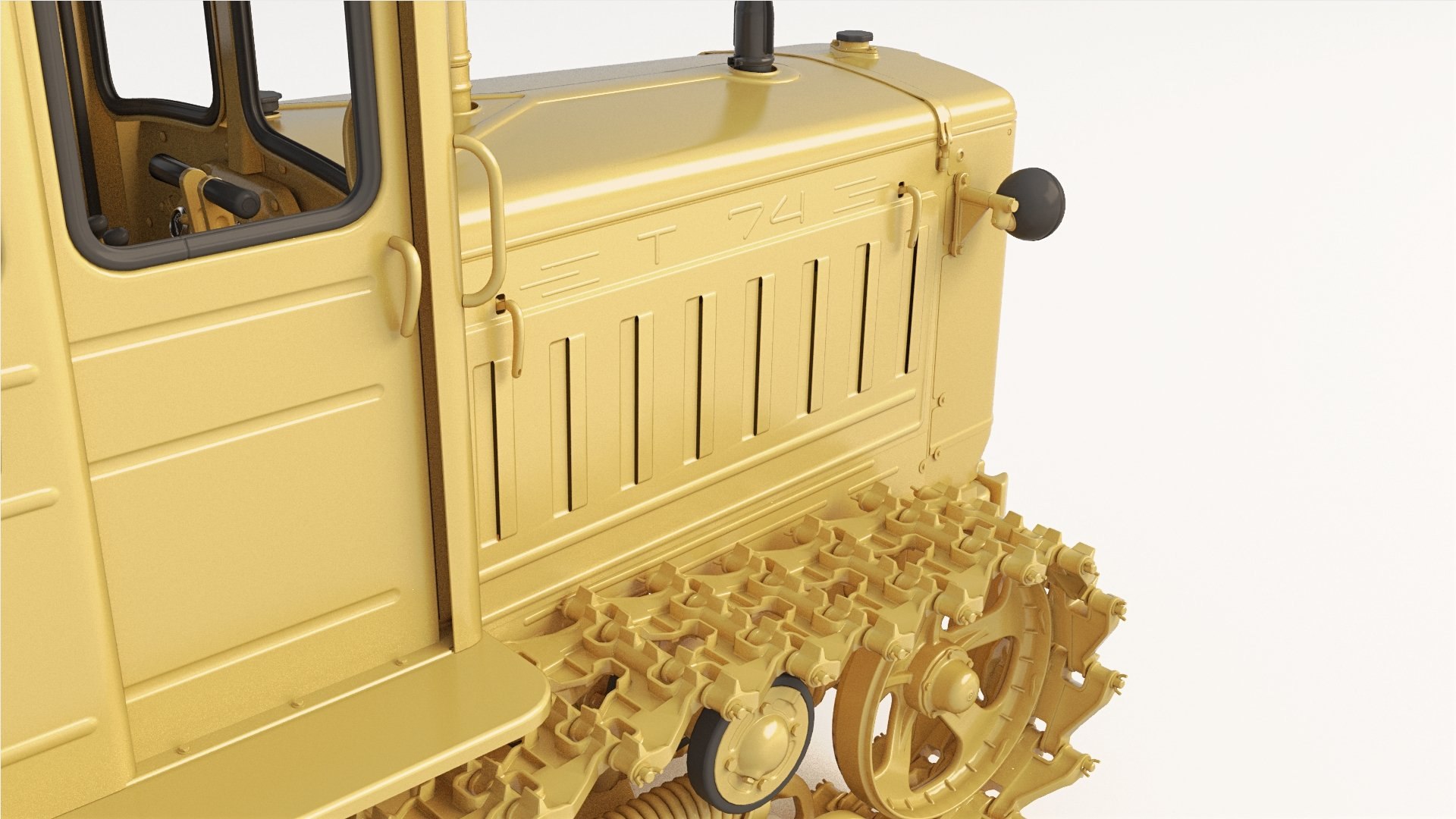 3D Bulldozer Dt-74 Dt - TurboSquid 1529248