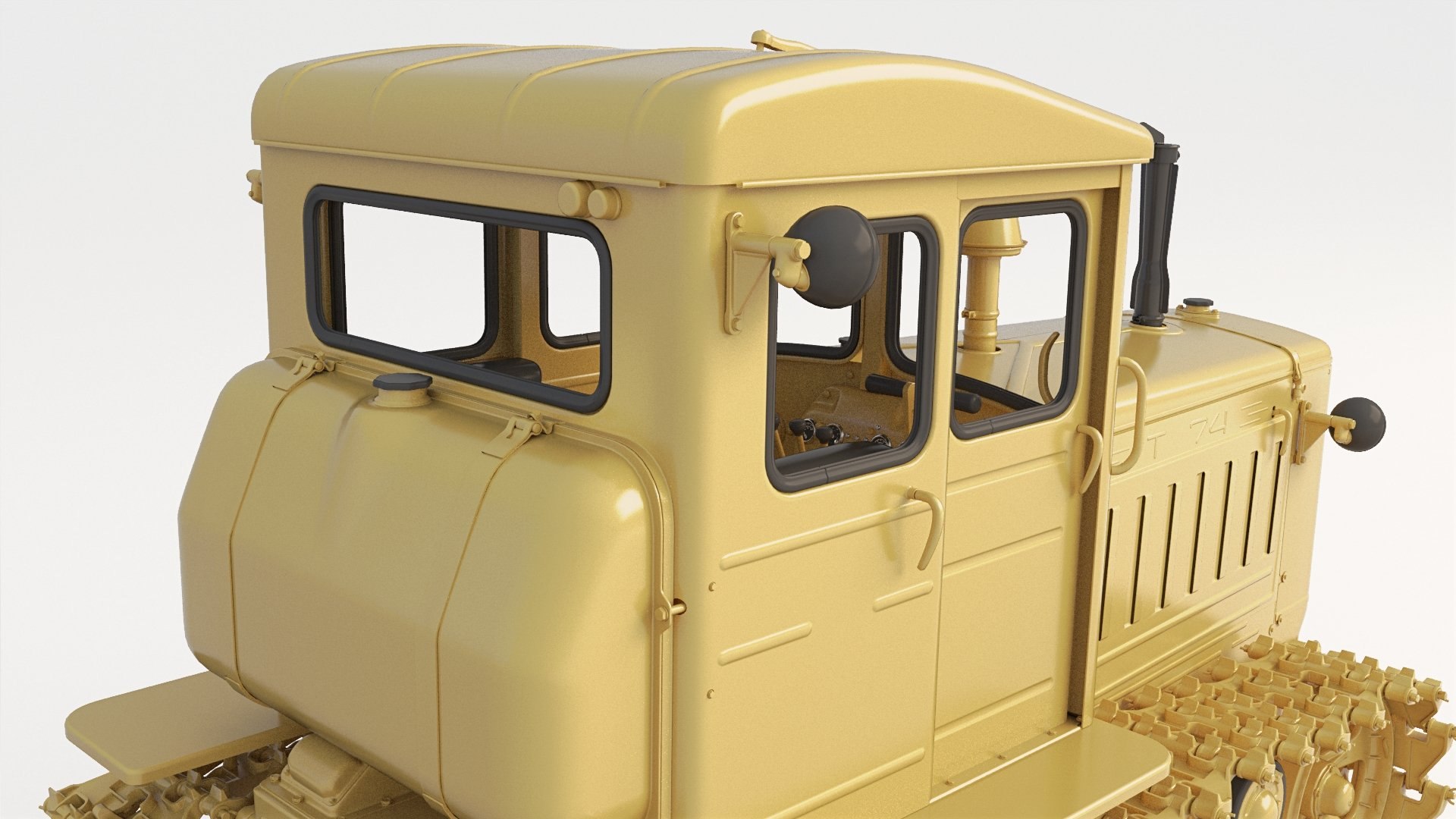 3D Bulldozer Dt-74 Dt - TurboSquid 1529248