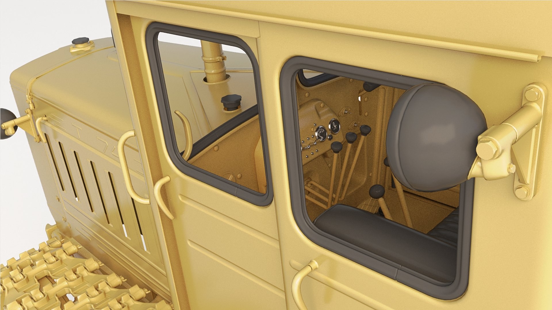 3D Bulldozer Dt-74 Dt - TurboSquid 1529248