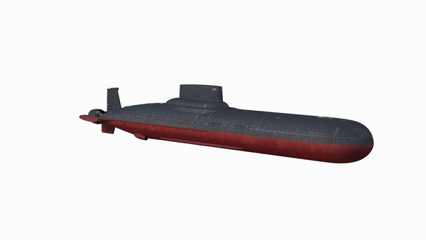 modèle 3D de Sous-marin de missile balistique de classe Akula Project ...