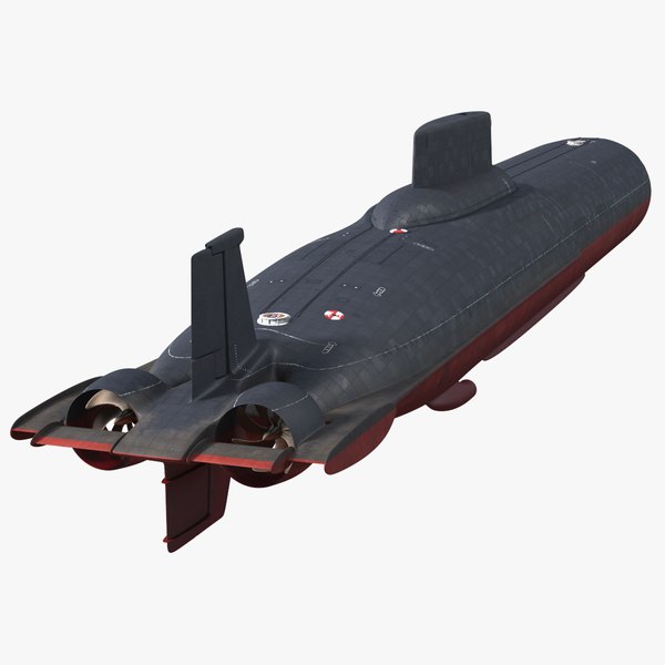 Submarino de mísseis balísticos da classe Typhoon do Projeto Akula 941 ...