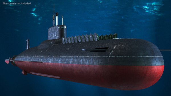 Submarino de mísseis balísticos da classe Typhoon do Projeto Akula 941 ...