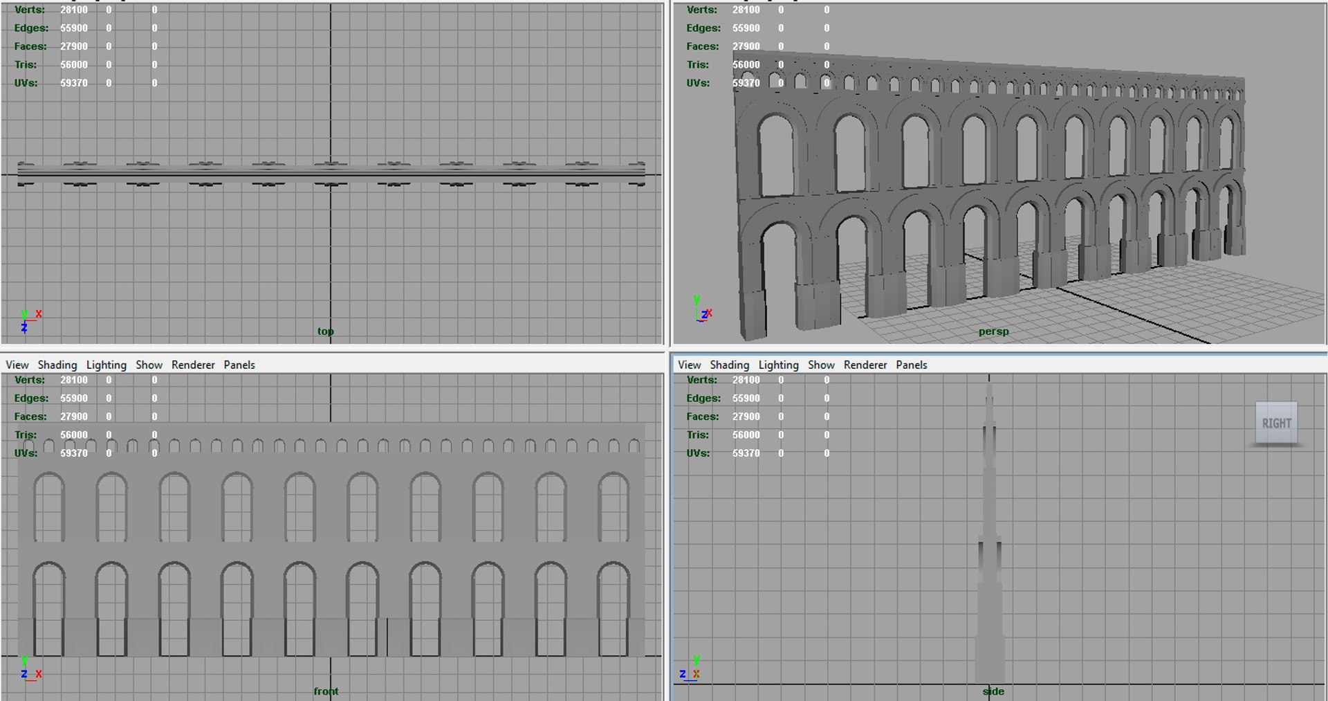 Aqueduct Model - TurboSquid 1264071