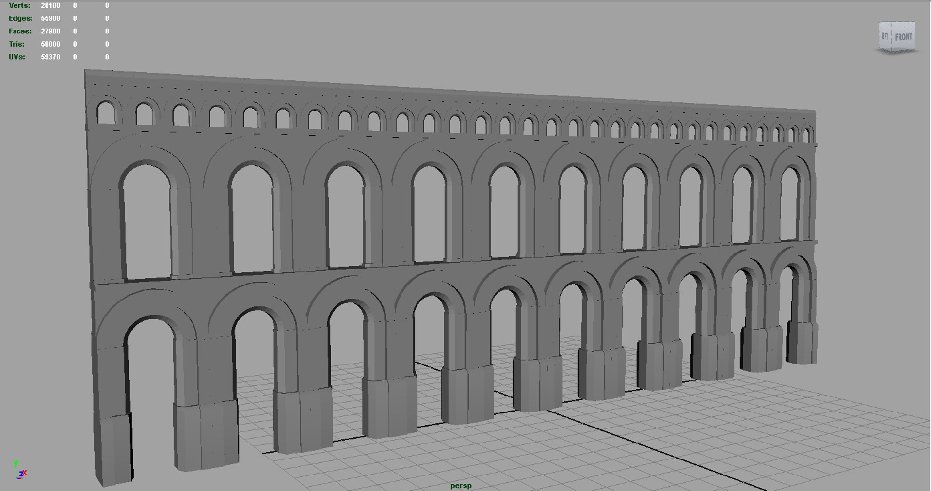Aqueduct Model - TurboSquid 1264071