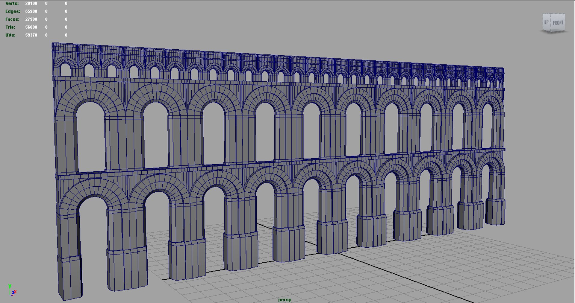 Aqueduct Model - TurboSquid 1264071