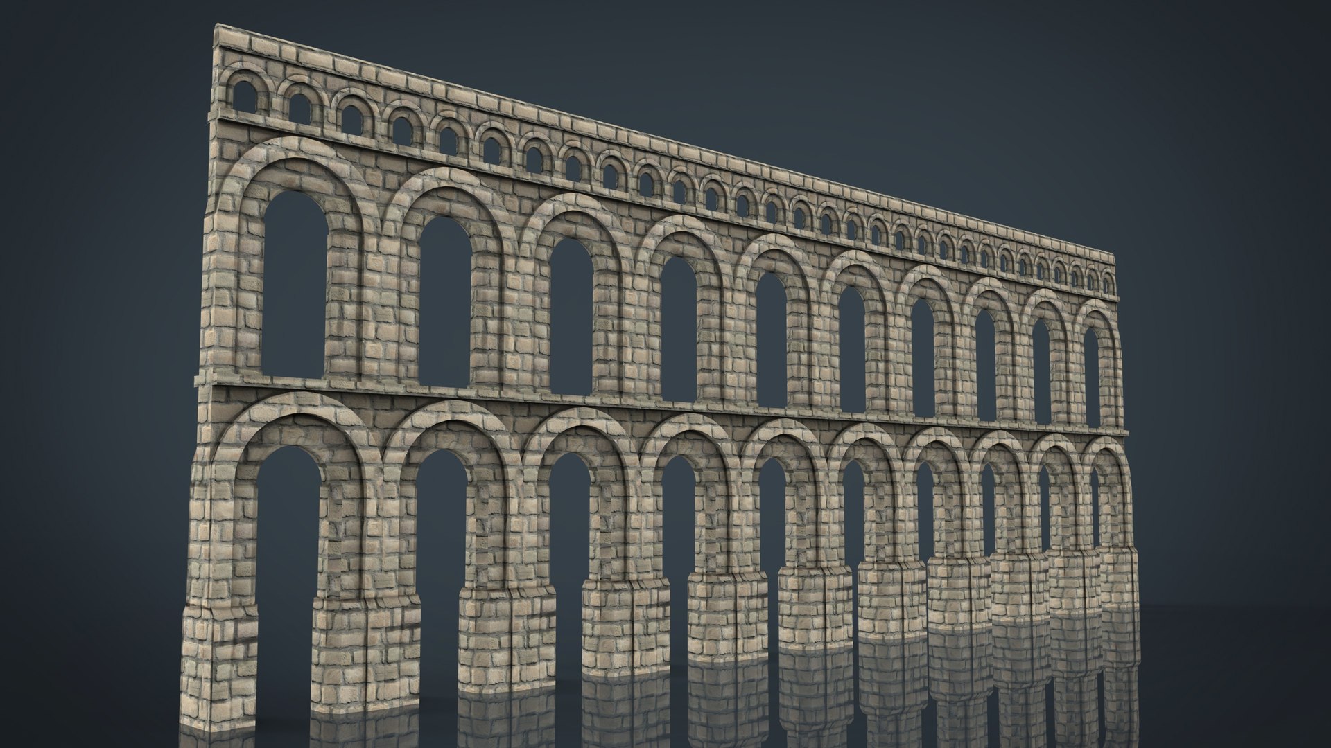 Aqueduct Model - TurboSquid 1264071