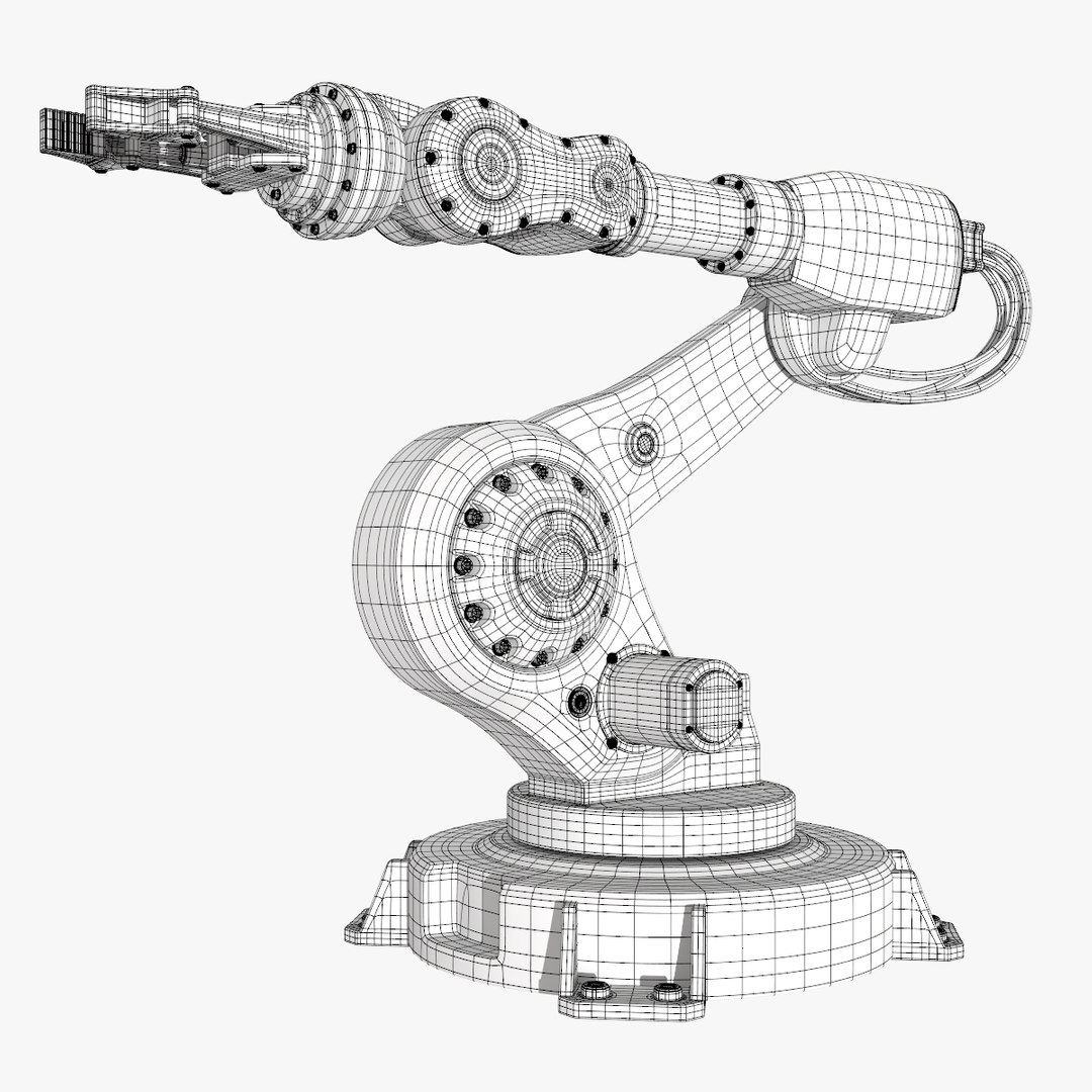 3d Model Industrial Robot Modeled