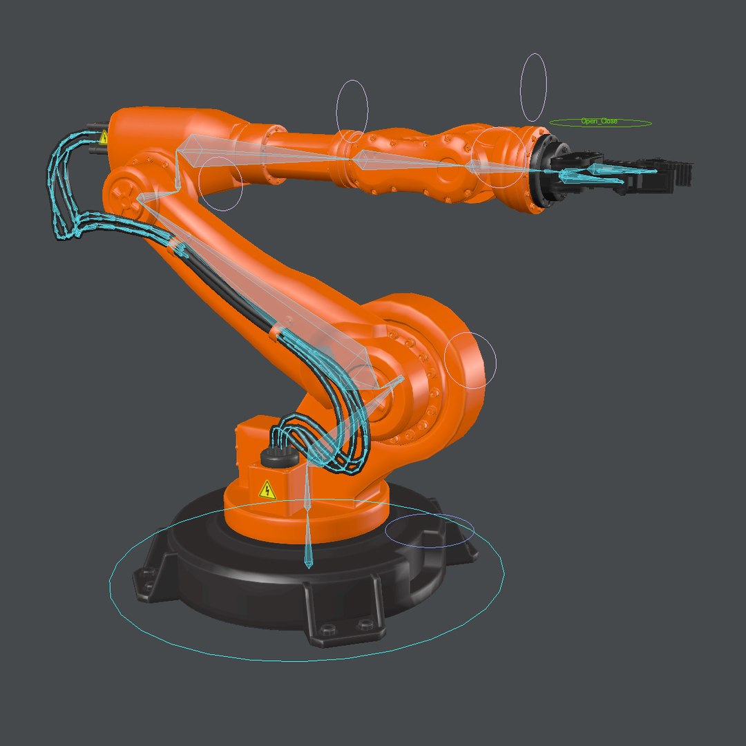 3d Model Industrial Robot Modeled