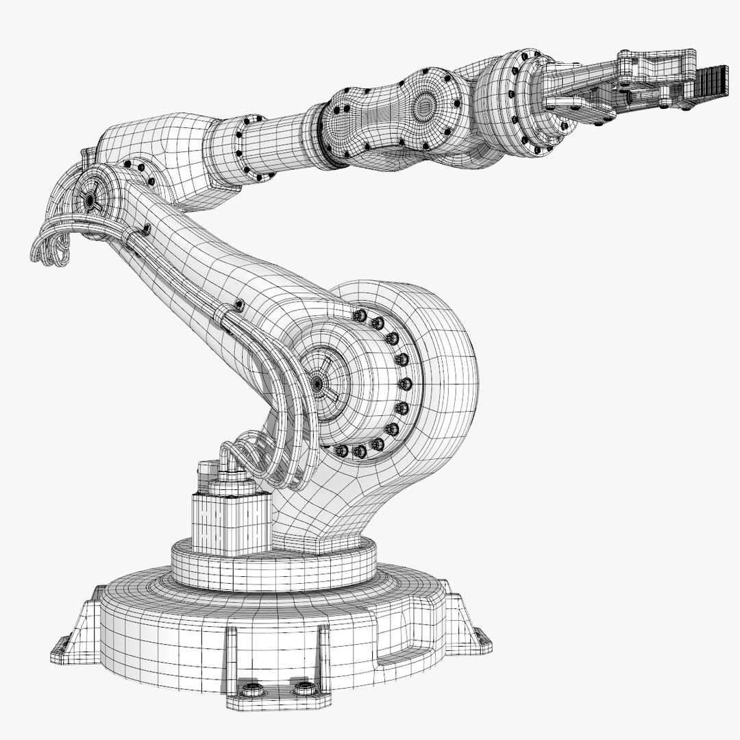 3d Model Industrial Robot Modeled