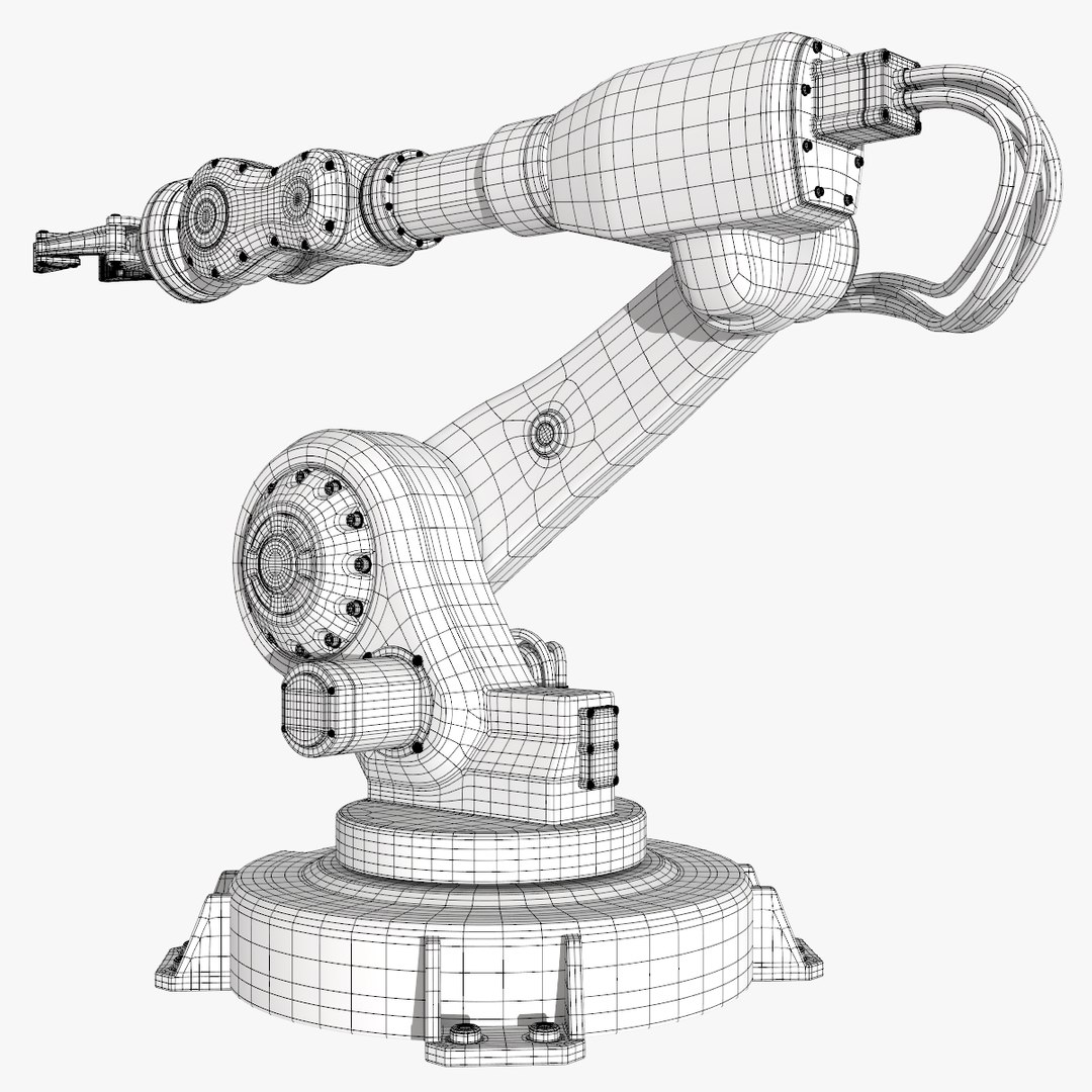3d Model Industrial Robot Modeled