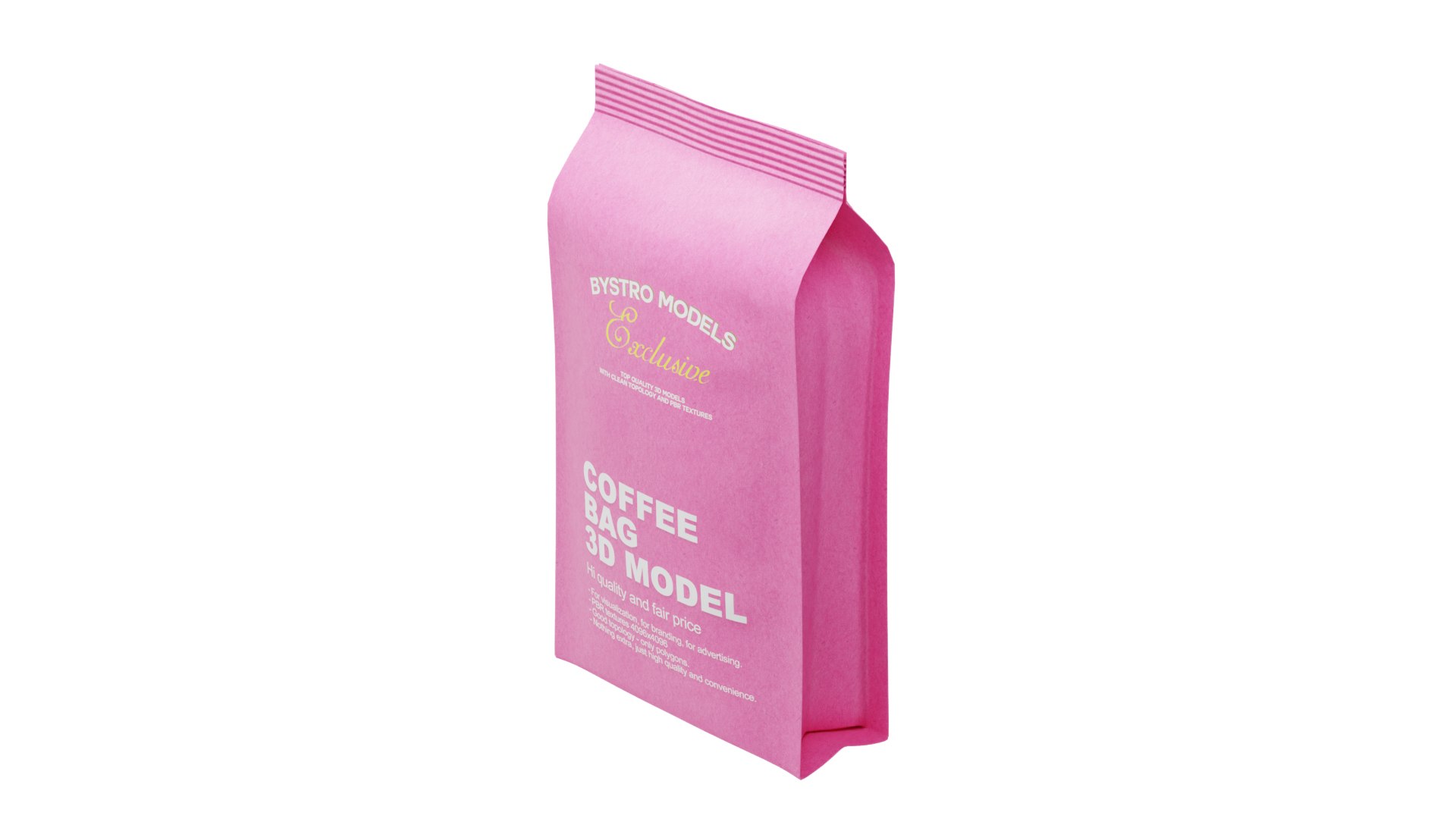 3D Coffee Bag Model - TurboSquid 2508833