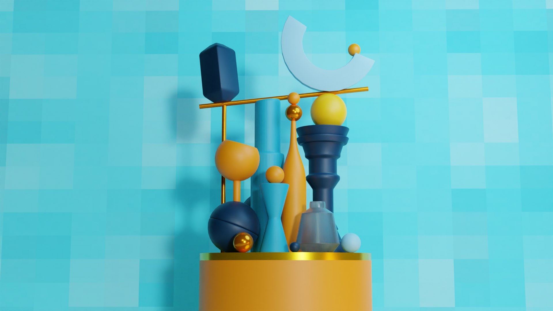 3D Model Abstract Product Display Podium - TurboSquid 1974791