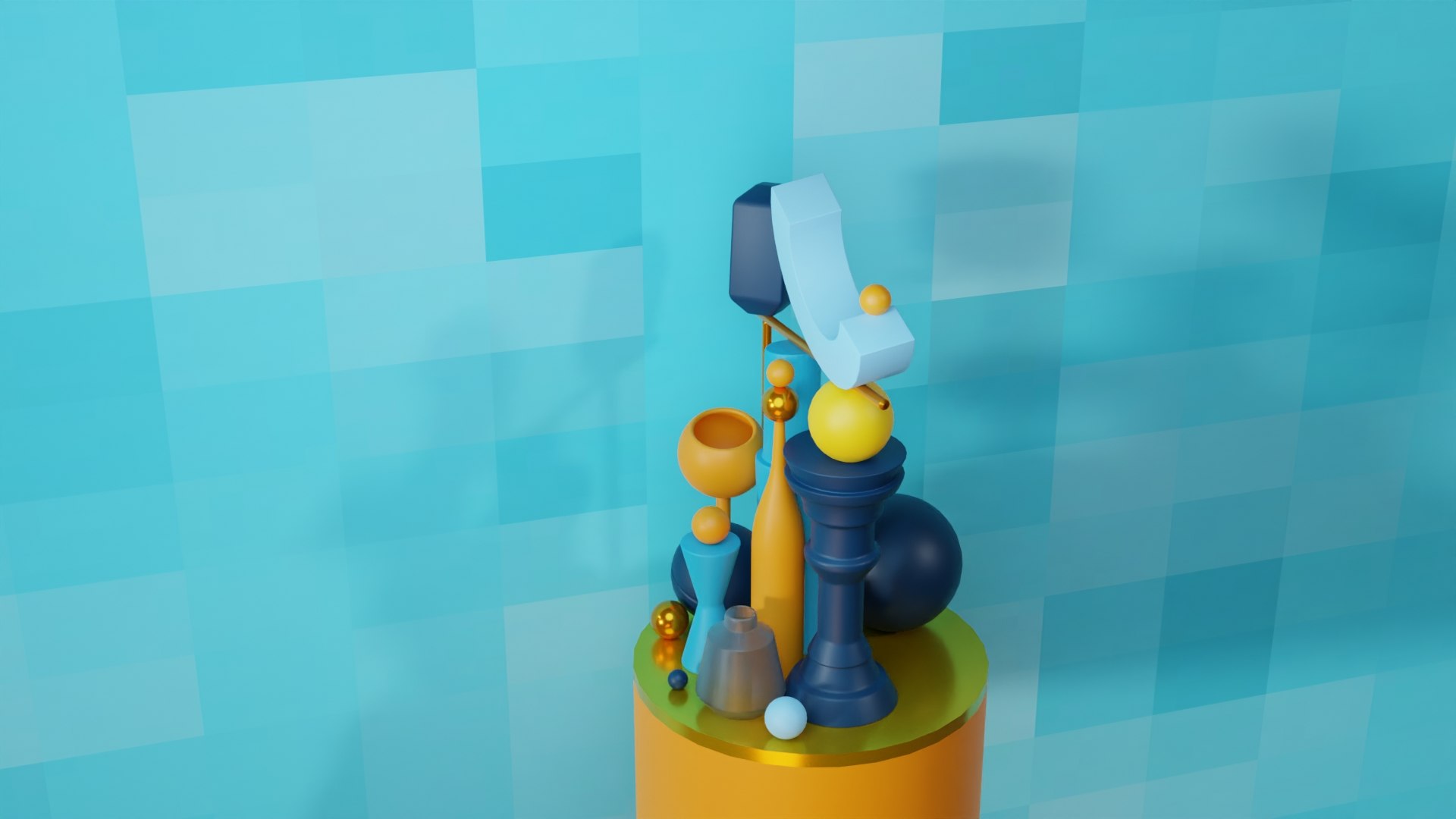 3D Model Abstract Product Display Podium - TurboSquid 1974791