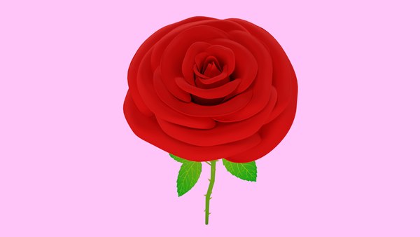 3D Red Rose model - TurboSquid 2034157