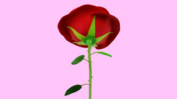 3D Red Rose model - TurboSquid 2034157