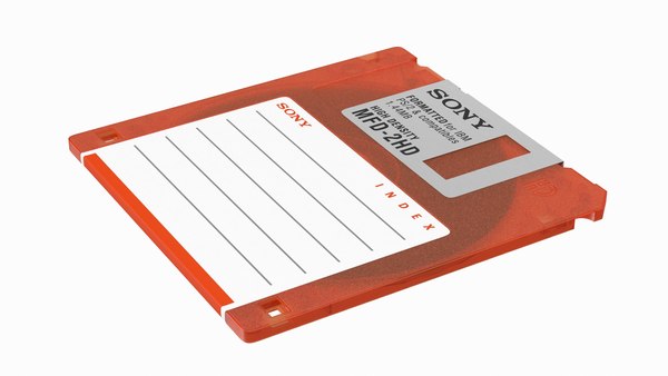 modelo 3d Sony MFD 2HD Floppy Diskette Naranja - TurboSquid 1772155