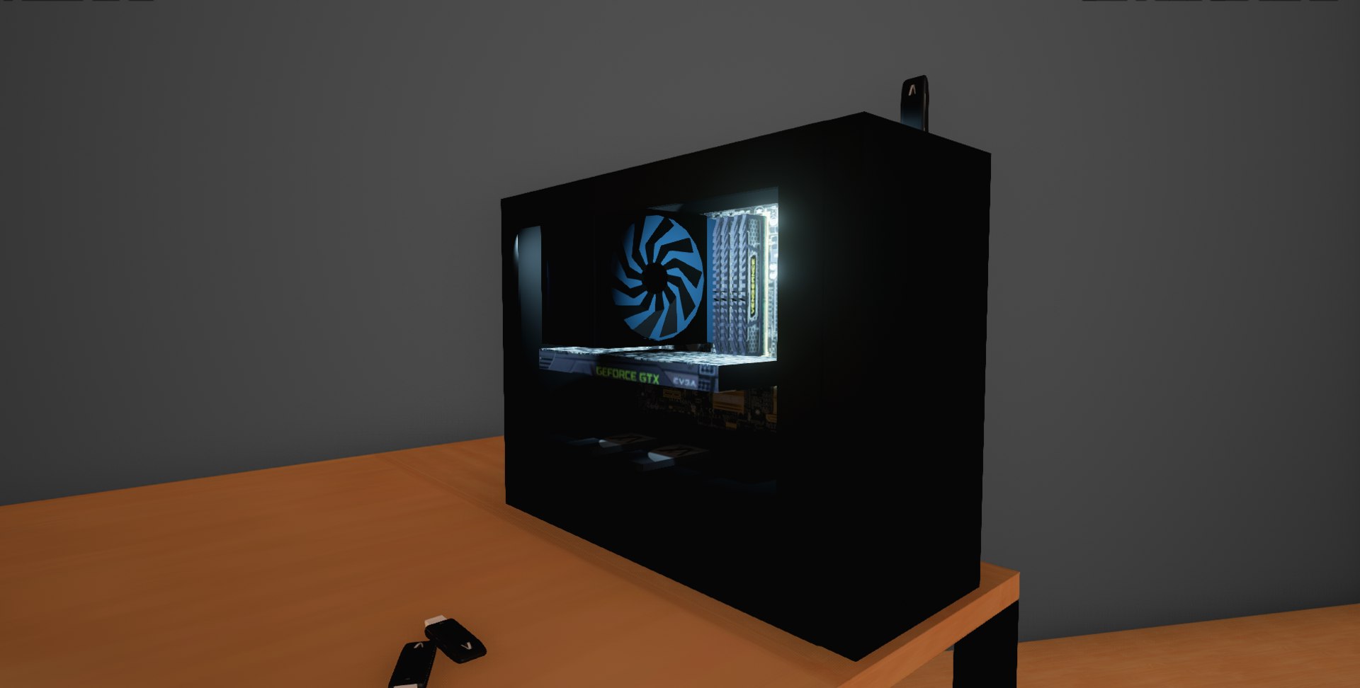 gaming pc 3d model