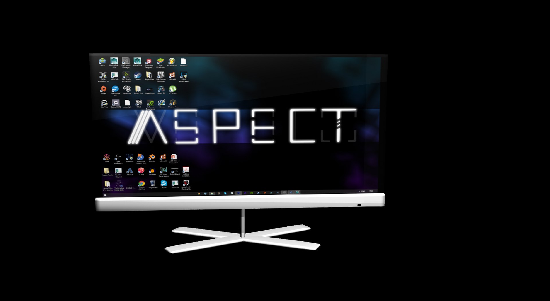 gaming pc 3d model