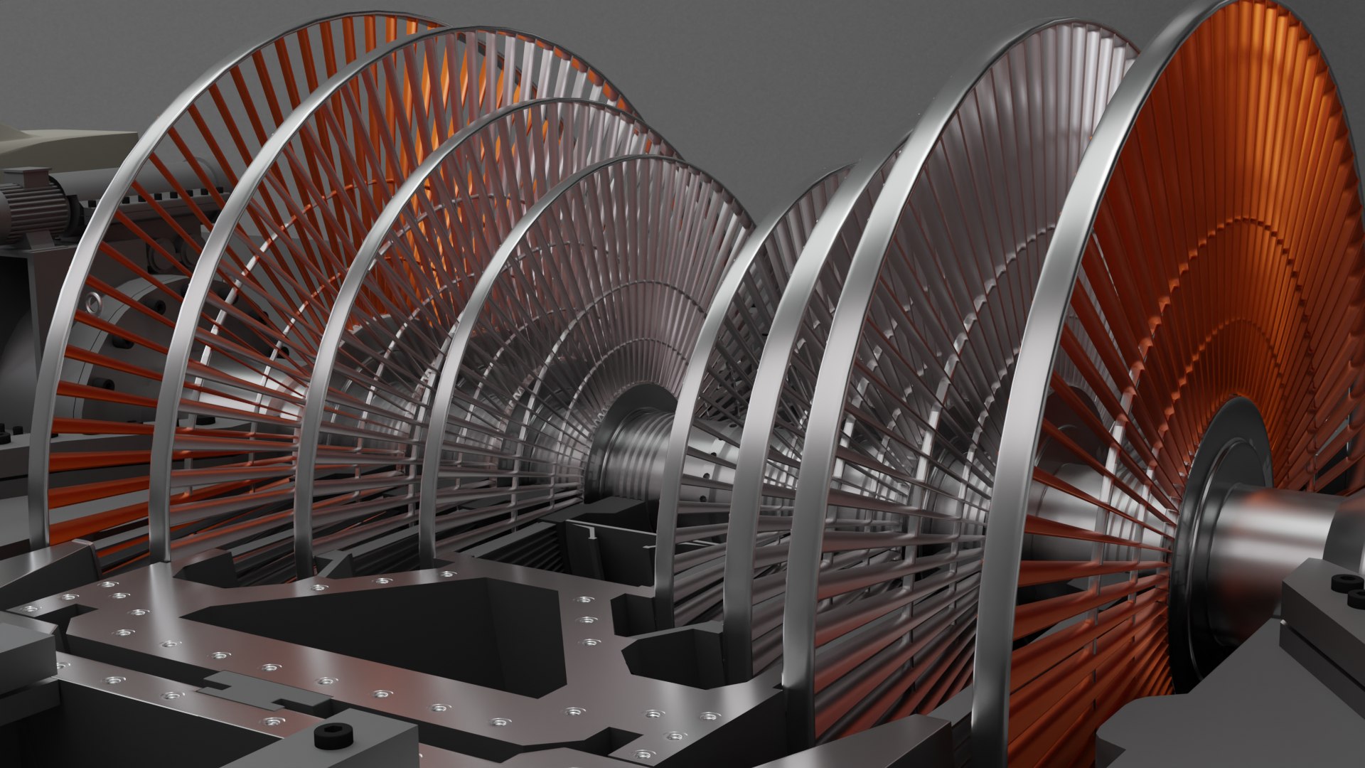 Steam Turbine Generator Full Detailed 3D Model - TurboSquid 2035634