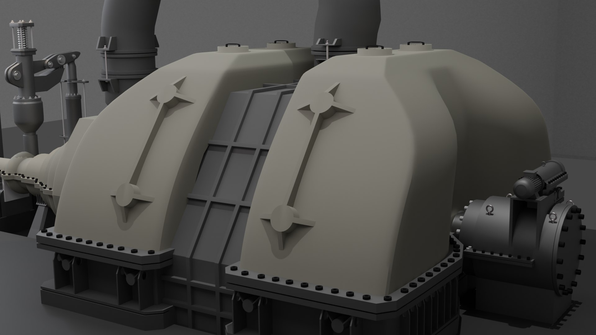 Steam Turbine Generator Full Detailed 3D Model - TurboSquid 2035634