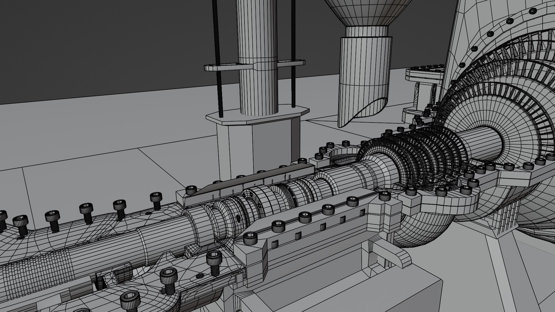 Steam Turbine Generator Full Detailed 3D model - TurboSquid 2035634